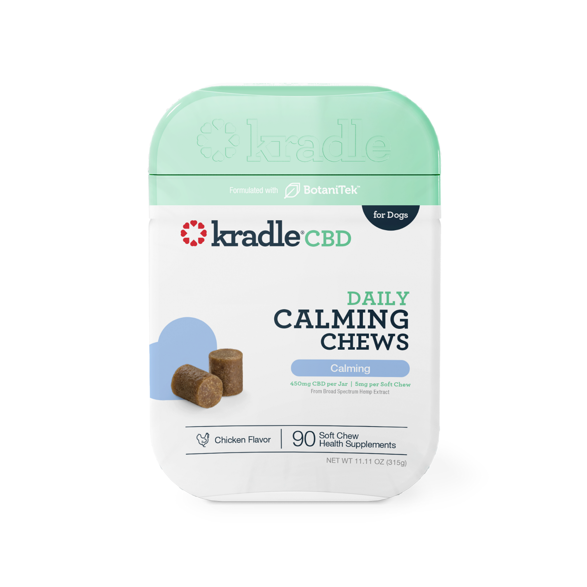 CBD Calming Chews for Dogs | Daily Dog Chews | Kradle