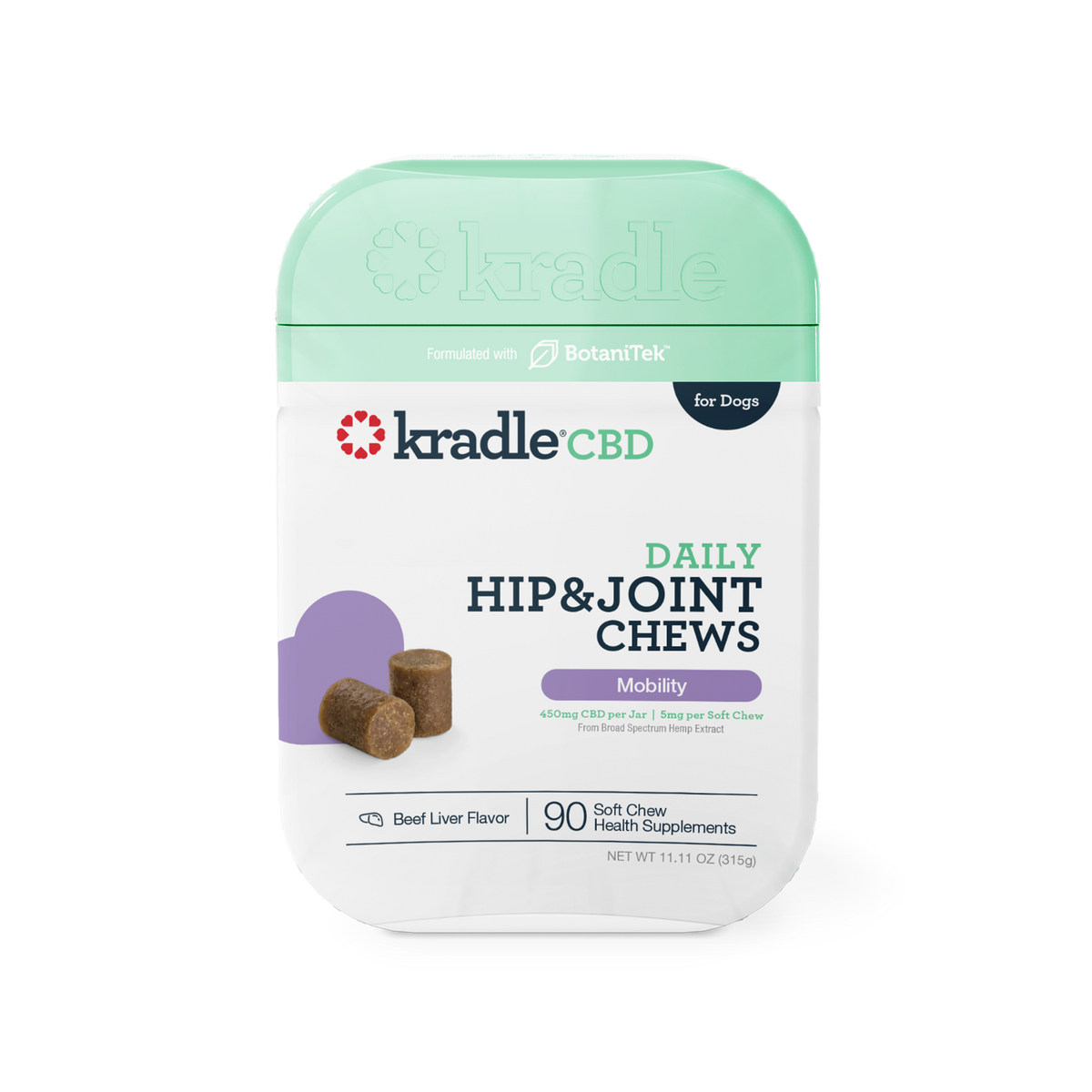 Calming Hip & Joint Chews for Dogs | Hip and Joint Support | Kradle